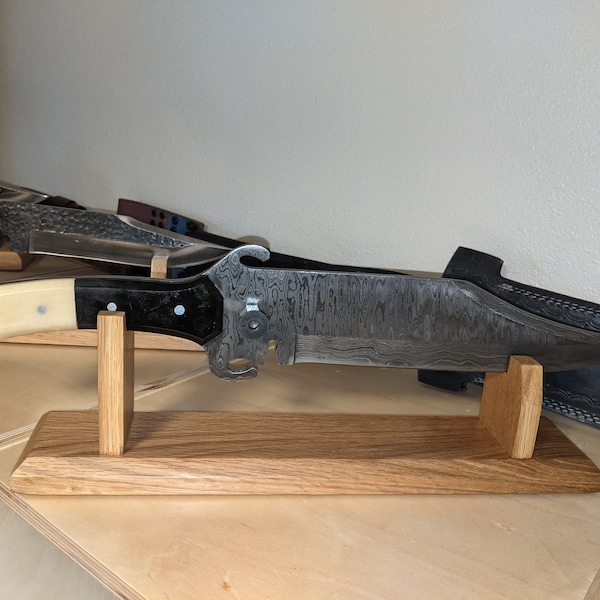 Made to Order Wood Knife Display Stand- Custom, Hand Made to Your ...