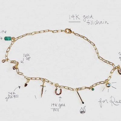 Long 24K Gold Rolo Infinity Cable Paperclip Chain by Yard, Link Cable ...