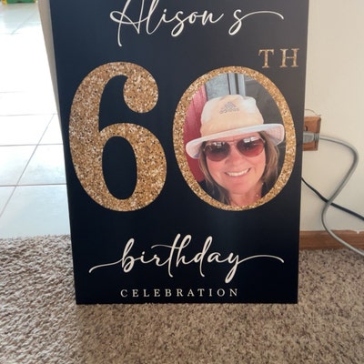 Custom 60th Birthday Party Welcome Sign 60th Birthday Celebration 60th ...