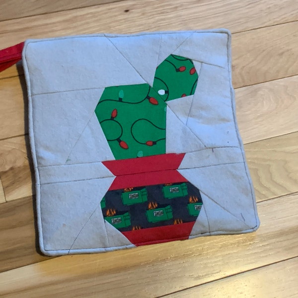 CACTUS #2 Paper Pieced Block Pattern in PDF - Etsy