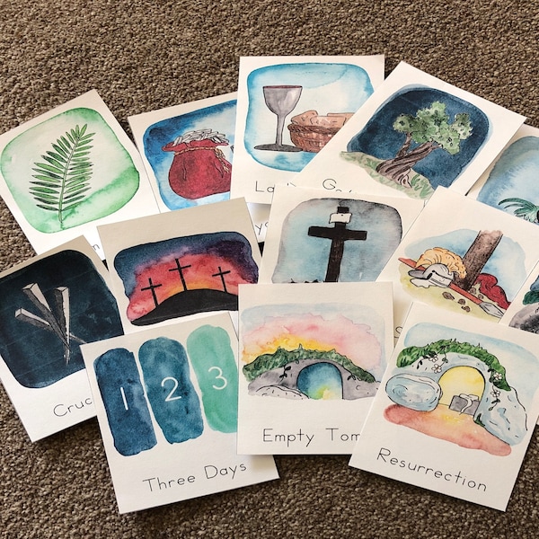 Easter Story Cards - Etsy