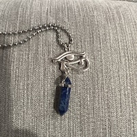 Eye of Rah Necklace Eye of Horus With Crystal Pendant Eye of - Etsy