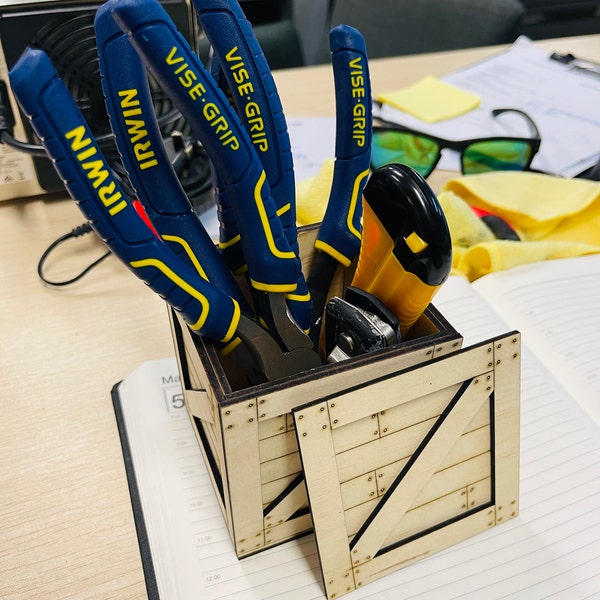 Shipping Crate Laser Cut Digital Files for Laser Cutting Hobby Vector ...