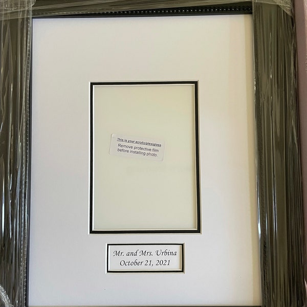 11x14 Signature Mat WITH Frame. Silver, Gold, White and Black ...