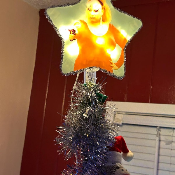 Taylor Swift Christmas Tree Topper Light up Star Eras Swiftie Custom ...