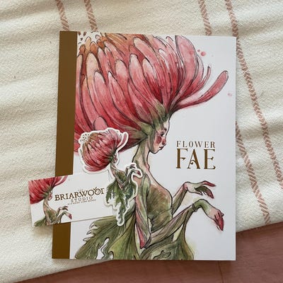 Iris Flower Fae Art Print Fairy Art Illustration Signed Print ...