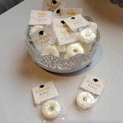 Editable Graduation Mint Favors, Class of 2024, Custom Mints, Black ...