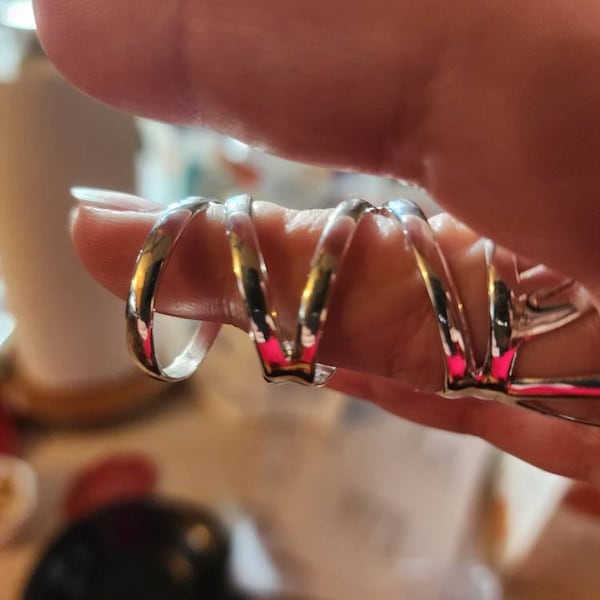 Sterling Silver Lord Shiva Lingam Trident Sterling Silver Ring, Solid ...