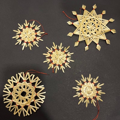 Tree Topper for Christmas.straw Stars.scandinavian - Etsy