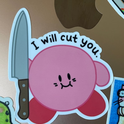 Knife Meme I Will Cut You Sticker - Etsy