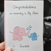 New Big Sister, New Big Brother Congratulations Card - Etsy