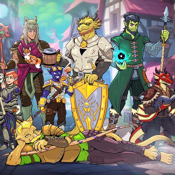 Personalized Dnd Character With Mounts/familiars Commission Custom DND ...