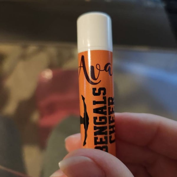 Personalized Chapstick Custom Lip Balm Cheerleader Gift Cheer Favor ...