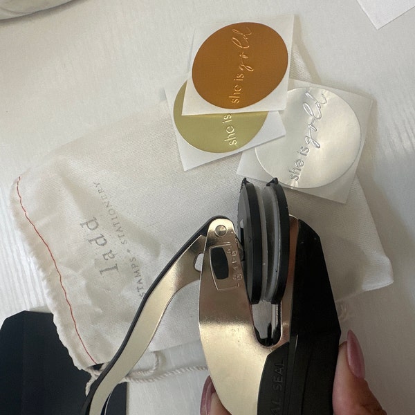 Embosser, Monogram Embosser, Custom Embosser, Script Monogram, Wedding ...