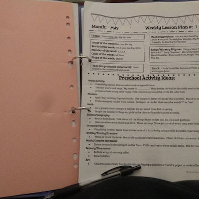 Preschool Curriculum BUNDLE Lesson Plans PLUS Weekly Worksheets - Etsy