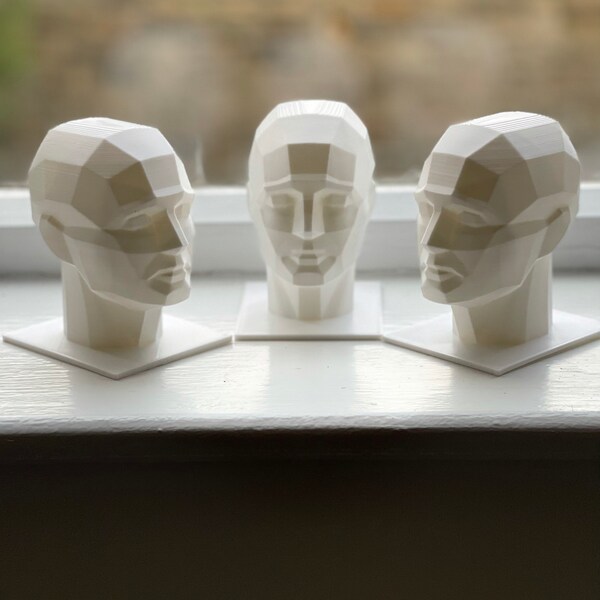 BESTSELLER - 3D Printed Planar Head Sculpture - Headpiece Model ...