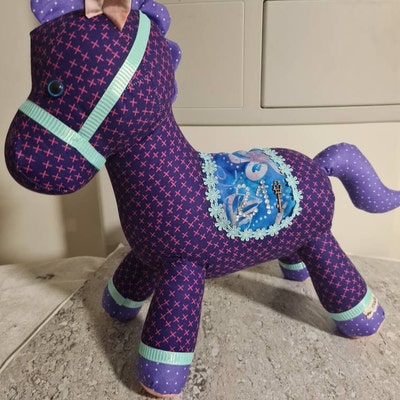 Stuffed Animal Pony PDF Sewing Pattern & Tutorial Stuffed Horse Pattern ...