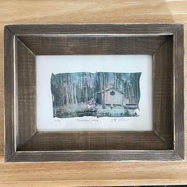 Farmhouse Distressed Frame, Burnt Orange, Rustic Picture Frame, Stacked ...