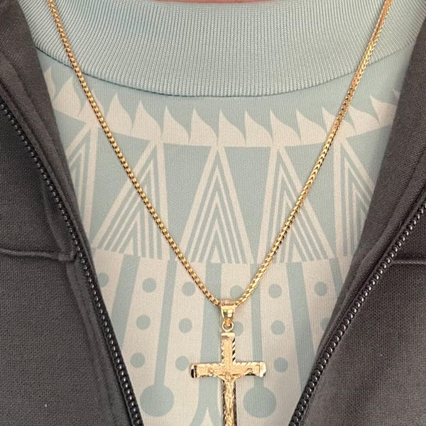 Solid Gold Saint Christopher Pendant: 10k/14k Religious Patron Saint ...