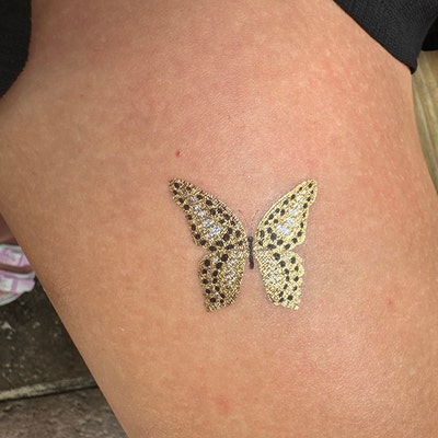 PIXIE DUST Flash Tattoos 2 Sheet Pack Metallic Temporary Tattoos ...