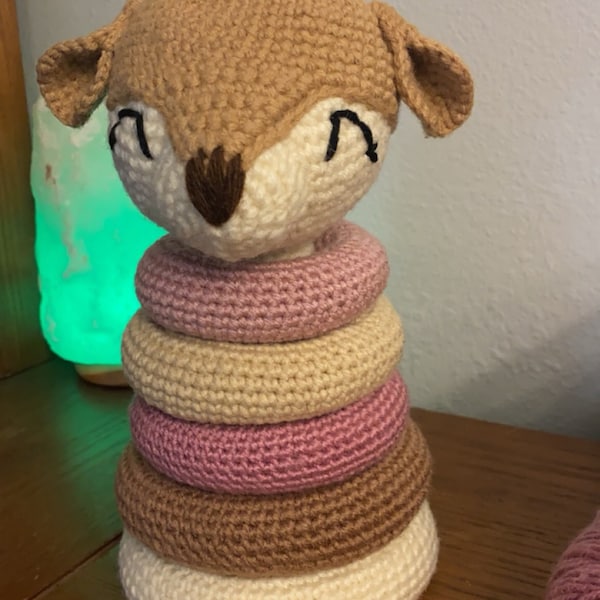 PDF Pattern: Little Deer Stacking Ring Crochet Toy - Etsy