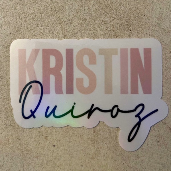 Personalized Name Sticker, Custom Name Sticker, Colorful Name Sticker ...