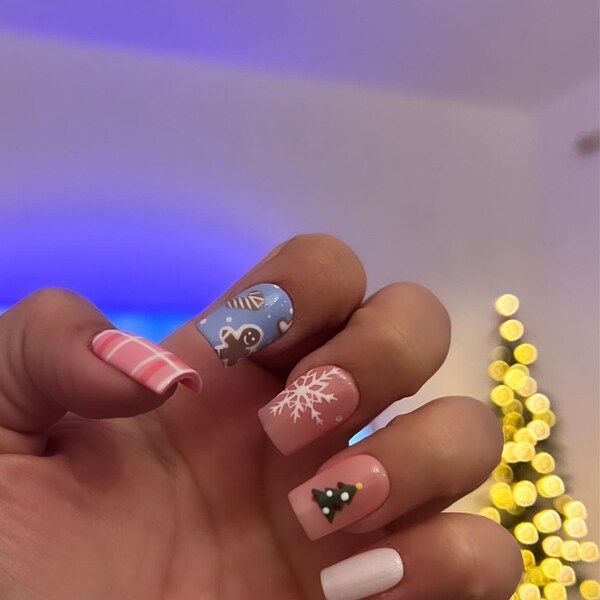 Luxury Custom Gel Press on Nails | Ombre Cloud Nails | Super Natural ...