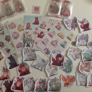 Cute RPG Class Animals Stickers And/ or Prints 6x6 or | Etsy