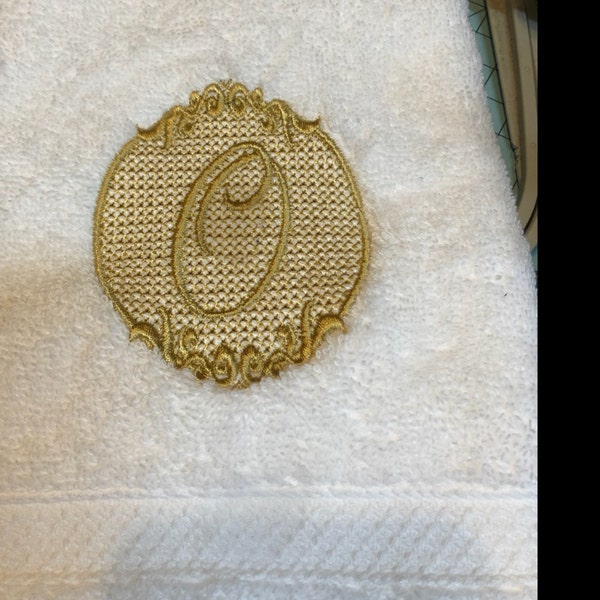 Embossed Scroll Frame Embroidery Monogram Frame - Instant Download - Etsy