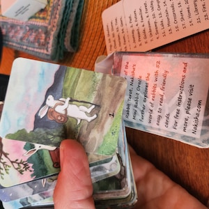 The Rabbit Tarot Deluxe Version Animal Art Card Deck - Etsy