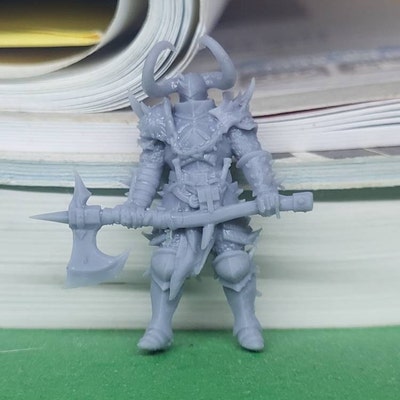 Chaos Knight on Armored Muscular Beast Flail and Shield, Oathbreaker ...