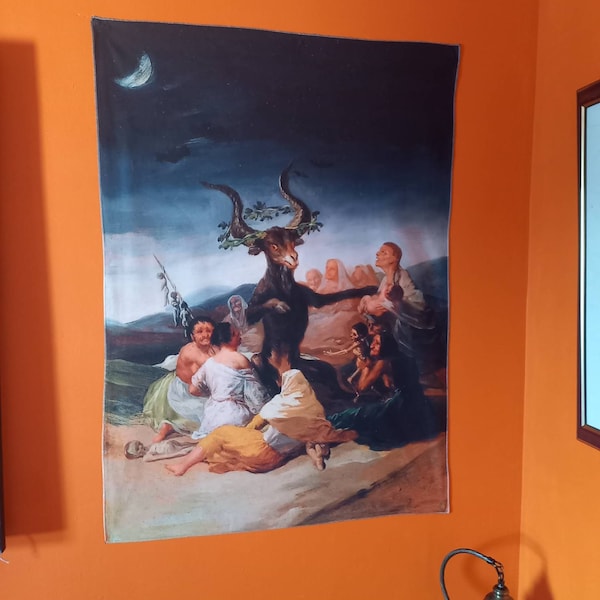 Witches' Sabbath Francisco De Goya Vintage Spanish Art Tapestry Occult ...