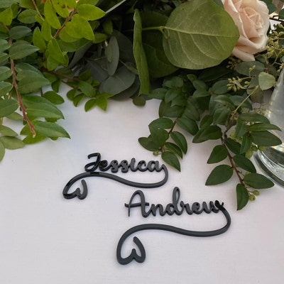 Personalized Table Setting Name Card set of 25 Wedding Name Tag for ...