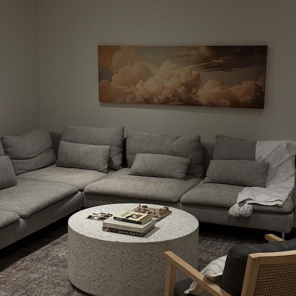 Mid Century Modern Horizontal Wall Art Framed - Panoramic Print - Ultra ...