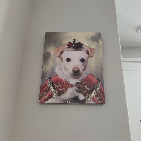 Custom Pet Portraits | Queen Pet Portrait | Female Animal Portrait ...