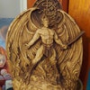 Gefjon Goddess Statue Altar, Norse Pagan , Wood Carving Gefjun, Home ...