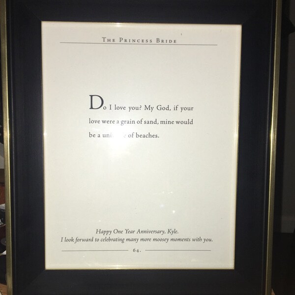 Princess Bride Love Quote | Princess Bride Print | Book Quote ...