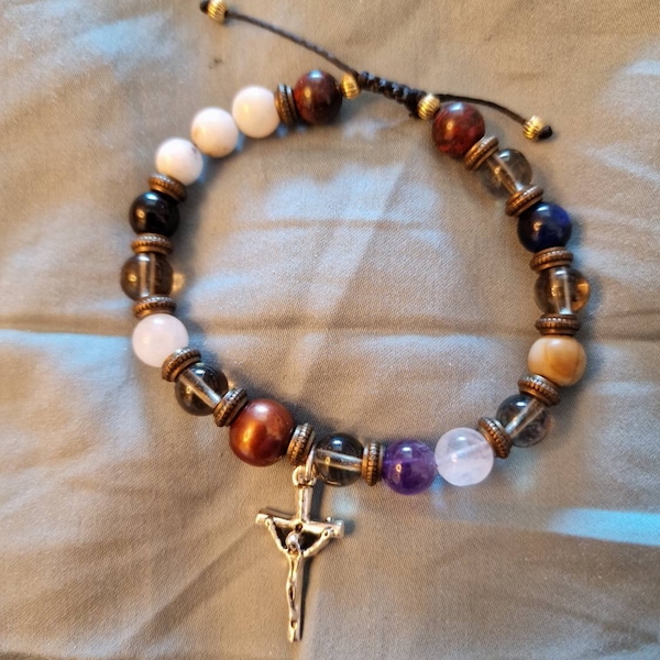 Lutheran Prayer Beads, Frälsarkransen, 18 Bead Rosary, Pearls of Christ ...