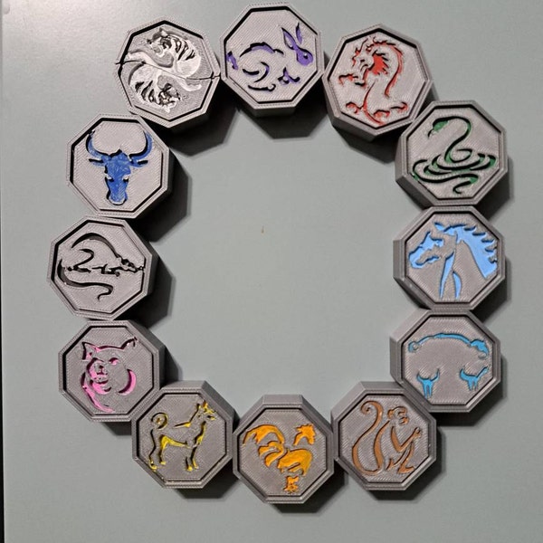 Jackie Chan Adventures - 12 Magic Talismans - 33mm/1.3 in Wide and 7 ...