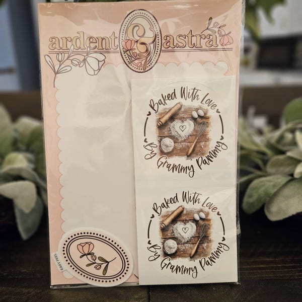 Personalized Homemade Bakery Labels || Custom Baking Stickers || Baked ...