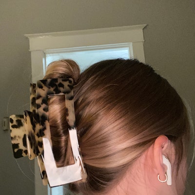 Medium 4 Inch Hair Claw Thick Hair Claw Clip / Tortoise Hair - Etsy