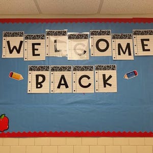 Welcome to Open House Bulletin Board | Printable Banner, Sign | Rainbow ...