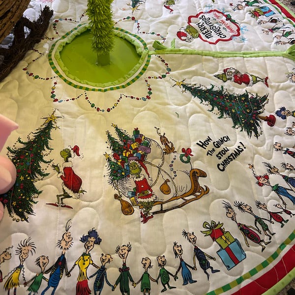 How the Grinch Stole Christmas Advent Calendar Panel by Robert Kaufman ...