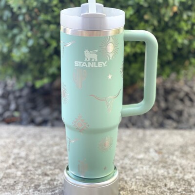 Southwestern Aztec Cowgirl 40oz Quencher Tumbler Wrap Laser Design ...