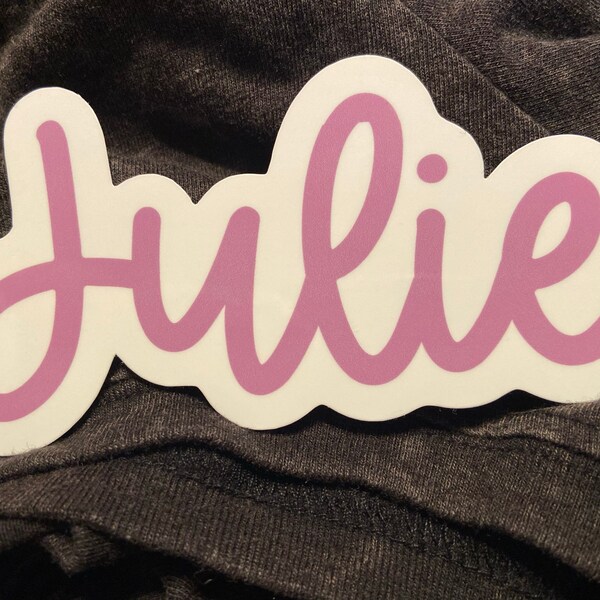 Custom Name Sticker, 7 Total Fonts | Personalize Stickers for Journals ...