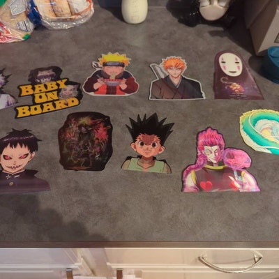 3D Lenticular Anime Sticker Decal Changing Moving Flip Motion Peeker ...