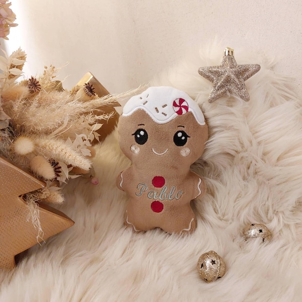 ITH Christmas Gingerbread Man and Girl Stuffie Softie Pattern, Two in ...