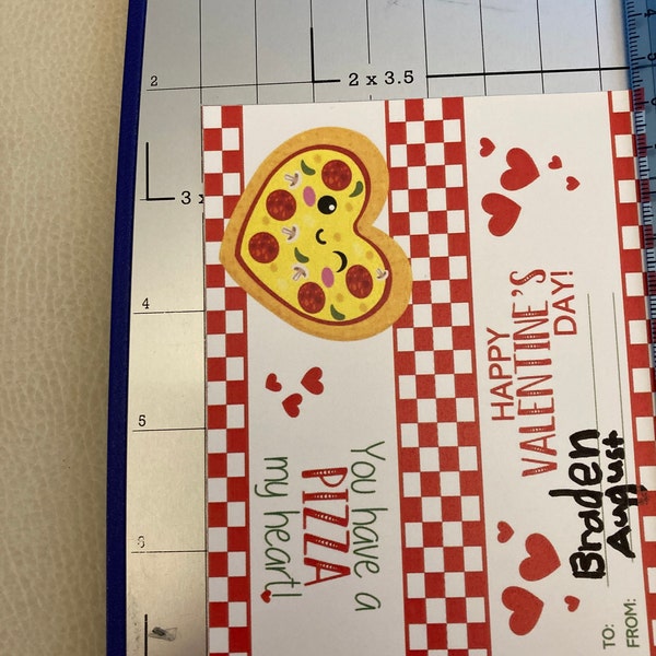 Printable Valentine You Have a Pizza My Heart Treat Bag Toppers ...