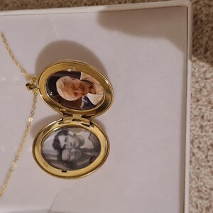 GOLD FILLED Heart Locket With Photo,custom Engraving,memorial Locket ...