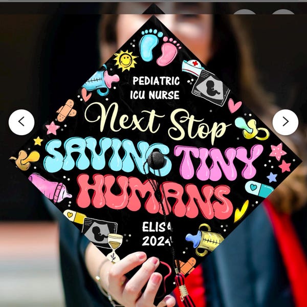 Personalized Sonography Graduation Cap, Customize Sonographer Grad Cap ...